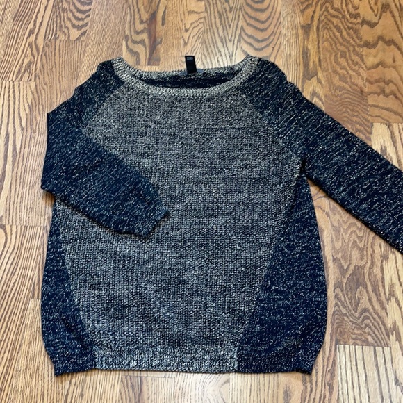 Kenneth Cole | Sweaters | Black And Gold Sweater | Poshmark